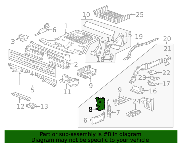 2016-2023 Chevrolet Camaro Rear Compartment Floor Panel Extension ...