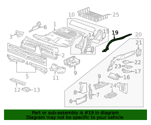 Rear Compartment Panel Reinforcement 84712070 | GMPartsDirect.com