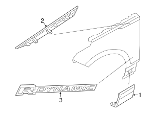 2018-2023 Land Rover Range Rover Velar Lower Molding LR123093 | Land ...