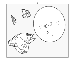 45100-0R080-C0 - Steering Wheel 2016-2018 Toyota RAV4 | Bam Wholesale Parts