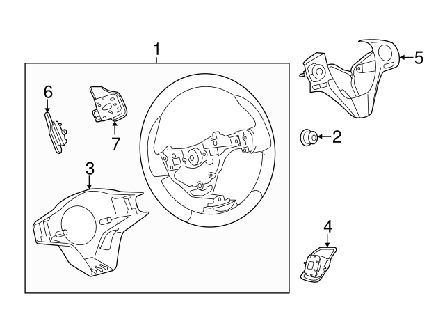 45100-0R080-C0 - Steering Wheel 2016-2018 Toyota RAV4 | Bam Wholesale Parts