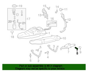 2008-2021 Toyota Land Cruiser Insulator Clamp 77285-60840 | Toyota ...