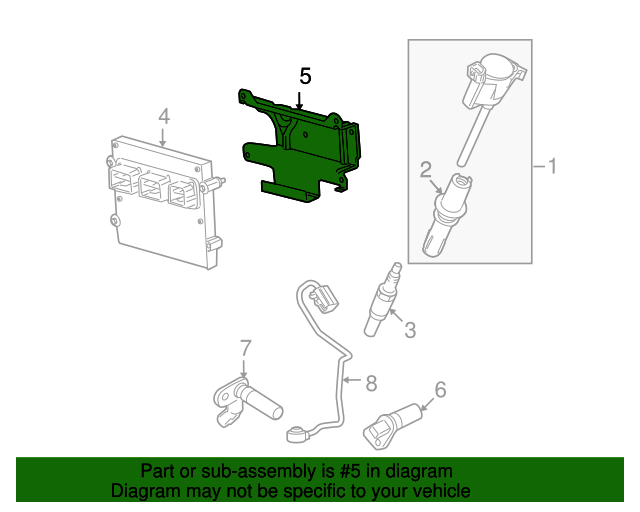 2009-2010 Ford F-150 ECM Bracket 9L3Z-12A659-A | TascaParts.com