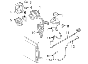 4E0-145-156-C - Power Steering Pump 2005-2009 Audi A8 Quattro | Audi ...