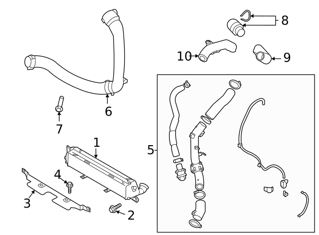 28277-2M650 - Radiator Support Air Deflector 2022-2023 Hyundai Kona ...