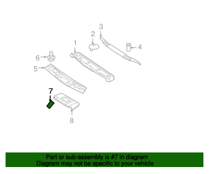 209-682-09-01 - Lower Trim Insulation 2004-2009 Mercedes-Benz ...