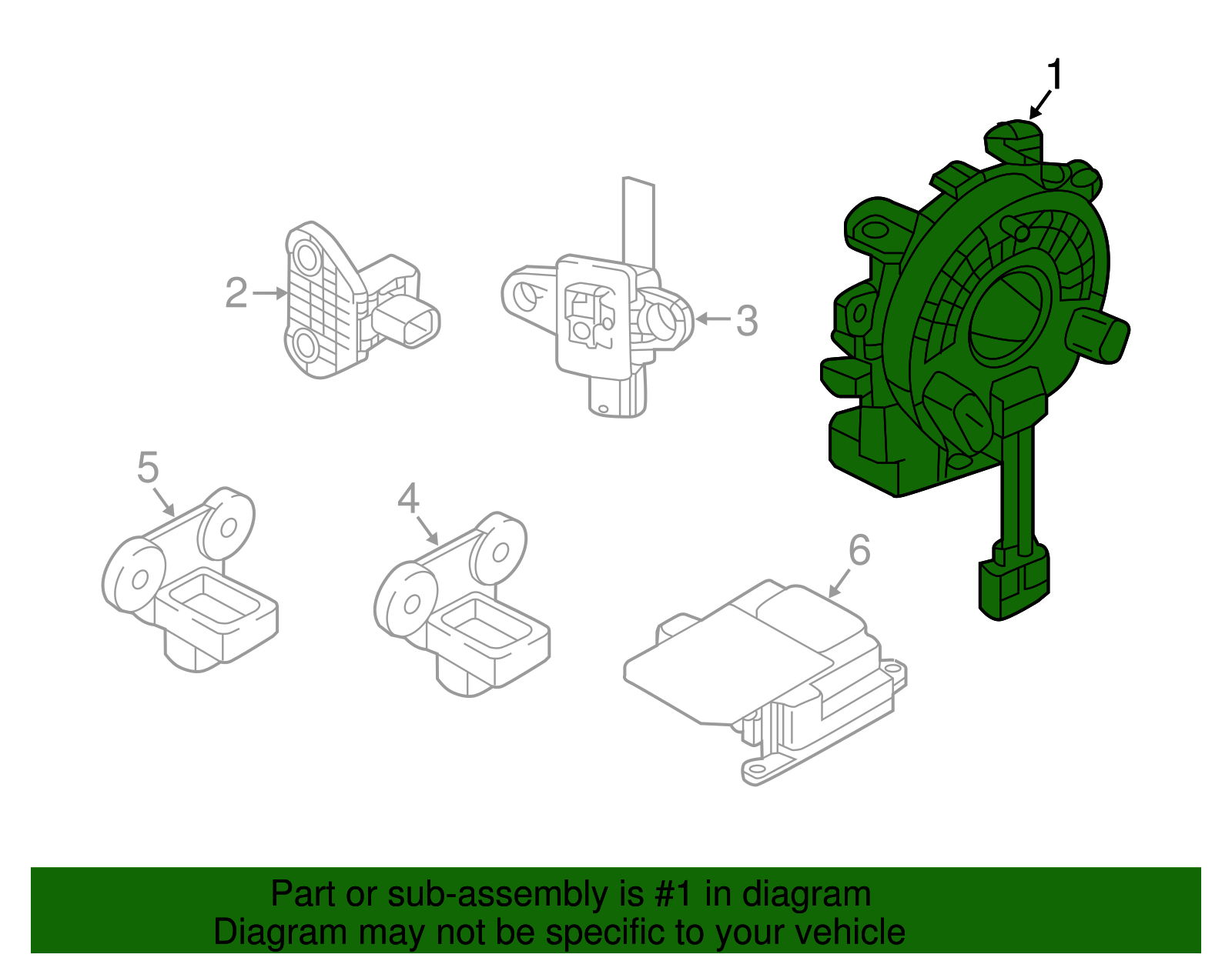 25554-5CA1A - Clock Spring 2019-2024 Nissan | Nissan Parts ...