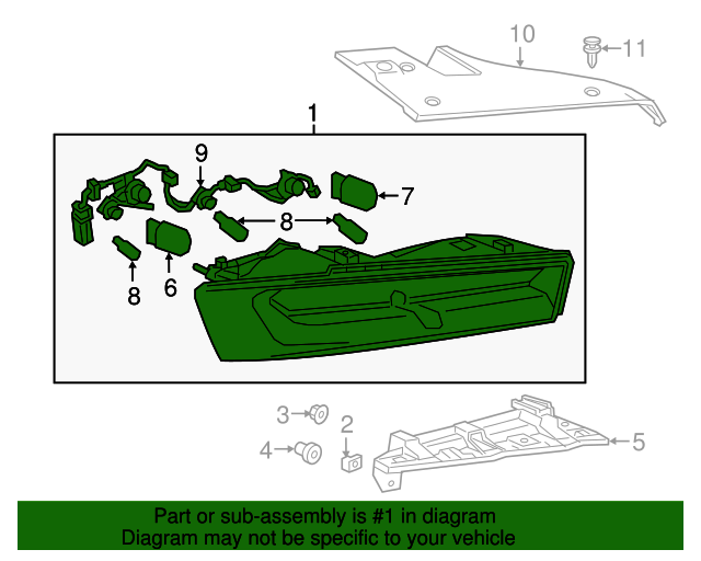 84136778 Lamp - New OEM Part From GM Parts Direct | GM Parts Store