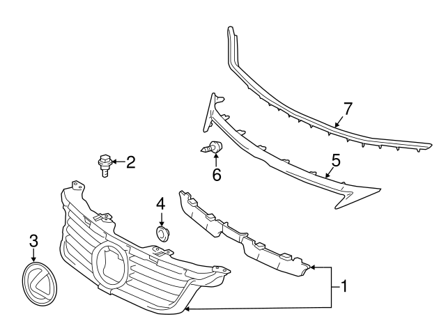 2011-2013 Lexus CT200h Upper Molding 53121-76010 | OEM Parts Online