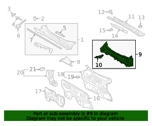 2019-2021 Toyota Cowl Panel 55700-0R050 | OEM Parts Online