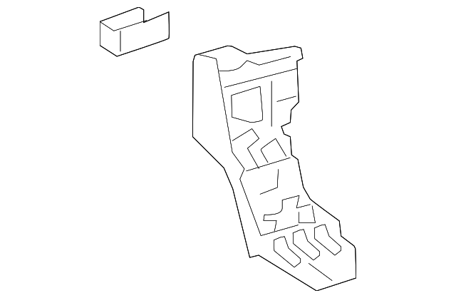 55242-0R010 - Sound Absorber - 2019-2024 Toyota | OEM Genuine Toyota Parts