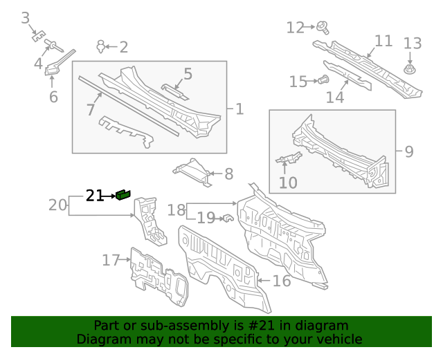 90467-13079 - Silencer Clip - 2008-2023 Toyota | OEM Genuine Toyota Parts