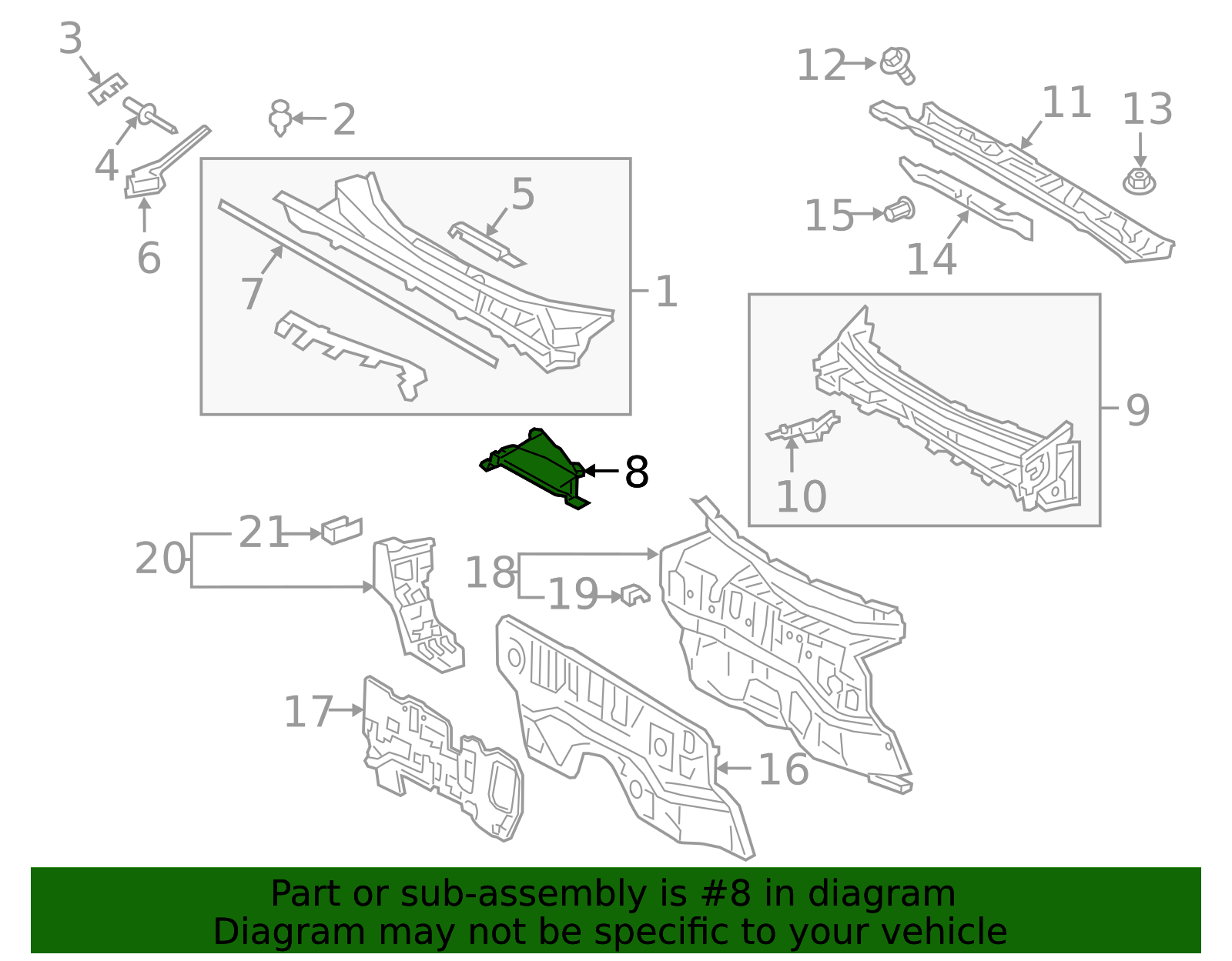 OEM 2019-2024 Toyota Splash Shield Part # 55752-0R020 | Modern Toyota Parts