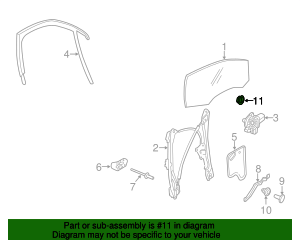 1993-2021 Volkswagen Door Frame Assembly Plug N-102-265-01 | QuirkParts