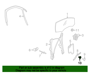 N-105-168-01 - Door Trim Panel Nut 1999-2024 Volkswagen | Volkswagen ...