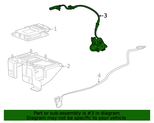 85628897 - Passenger Side Electronic Suspension Wheel Front Vertical ...