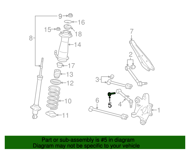 2006-2015 Lexus Ft Lateral Rod Adjust Bolt 48409-30020 | OEM Parts Online