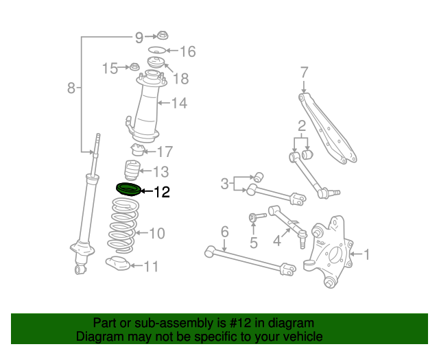 2006-2015 Lexus Coil Spring Insulator 48257-30070 | OEM Parts Online