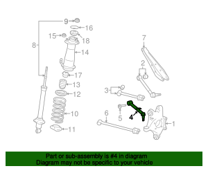 2010-2015 Lexus Ft Lateral Rod 48706-30070 | OEM Parts Online