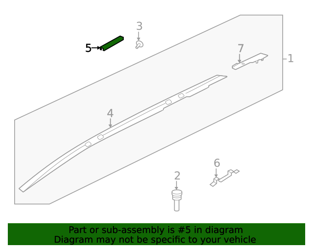 2021-2024 Nissan Rogue Roof Rack Cover 73830-6RA0A | AutoNationParts.com