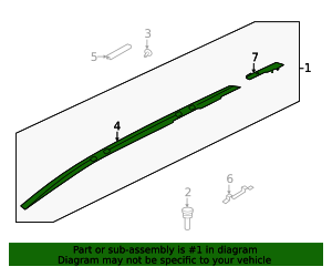 2023-2024 Nissan Rogue Roof Rack 73822-6RA0B | Nissan Parts ...