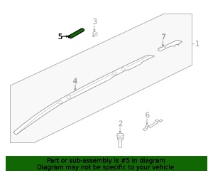 2021-2023 Nissan Rogue End Cap 73870-6RA0A | Nissan Parts Store