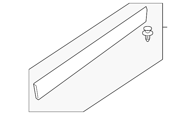 2009-2016 Land Rover Lower Molding LR010640 | Express Land Rover Parts