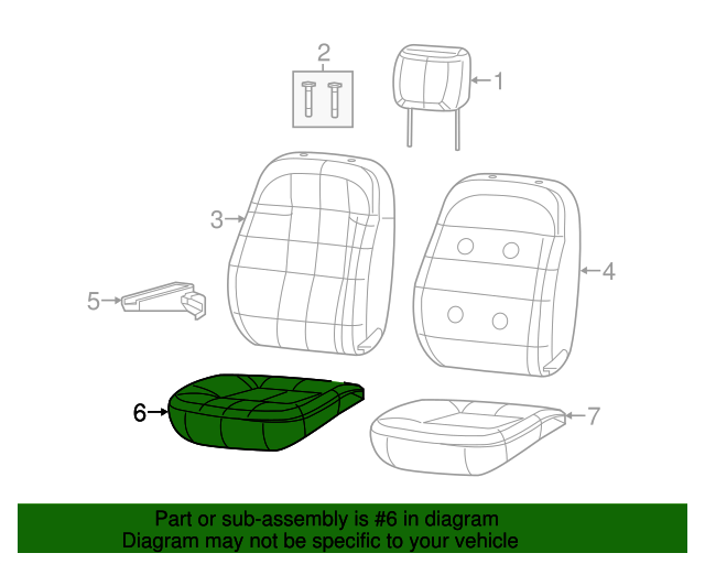 2014-2018 Ram Cushion Cover 5SE75LXBAA | TascaParts.com