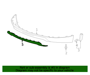 2020-2024 Cadillac XT5 (Replaces 84361212) Silver Front Bumper Fascia ...