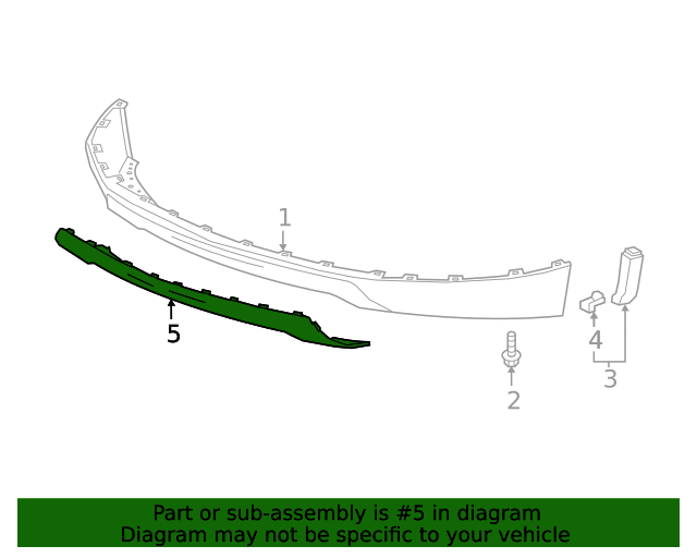 86544277 - Front Bumper Fascia Skid Plate AutoNationParts.com