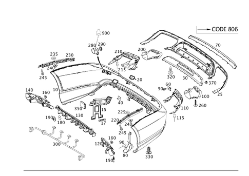 Rear Bumper for 2013 Mercedes-Benz SL 550 | Mercedes-Benz Parts