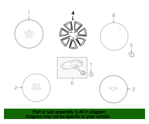 4261A-50073 - Wheel, Alloy 2008-2012 Lexus LS600h | Lexus Parts Outlet