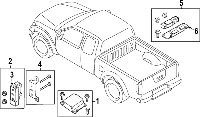 98830-ZL10B - Air Bag Impact Sensor 2005-2011 Nissan | AutoNation Parts