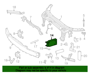 205-620-05-95 - Frame Rail End 2015-2023 Mercedes-Benz ...