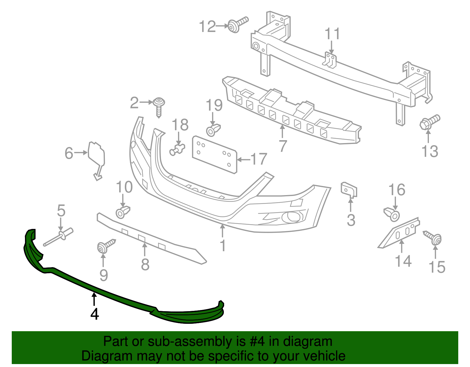 2012-2018 Volkswagen Lower Deflector 5N0-805-903-K-9B9 | Retail ...
