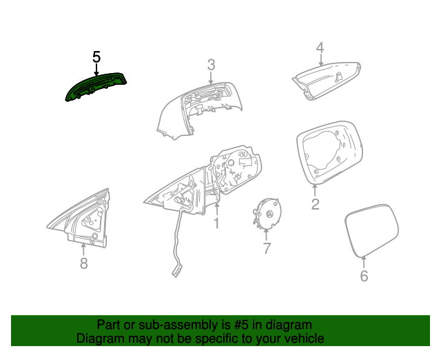 2007-2015 Mercedes-Benz Turn Signal Lamp 204-820-08-21 | Mercedes-Benz ...