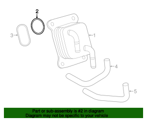 15785-31050 - Oil Cooler O-Ring - 2016-2024 Toyota | OEM Genuine Toyota ...