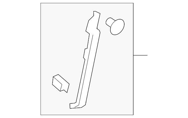 2017-2019 GMC Acadia Lower Bracket - Passenger Side (RH) 23180880 ...