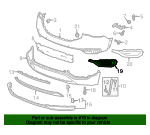 2017-2019 GMC Acadia Front Driver Side Fog Lamp Opening Cover 84693620 ...