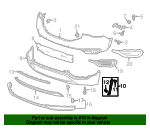 2017-2019 GMC Acadia Front Driver Side Bumper Fascia Lower ...