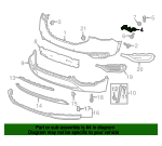 2017-2019 GMC Acadia Front Driver Side Bumper Fascia Guide 84240586 GM ...