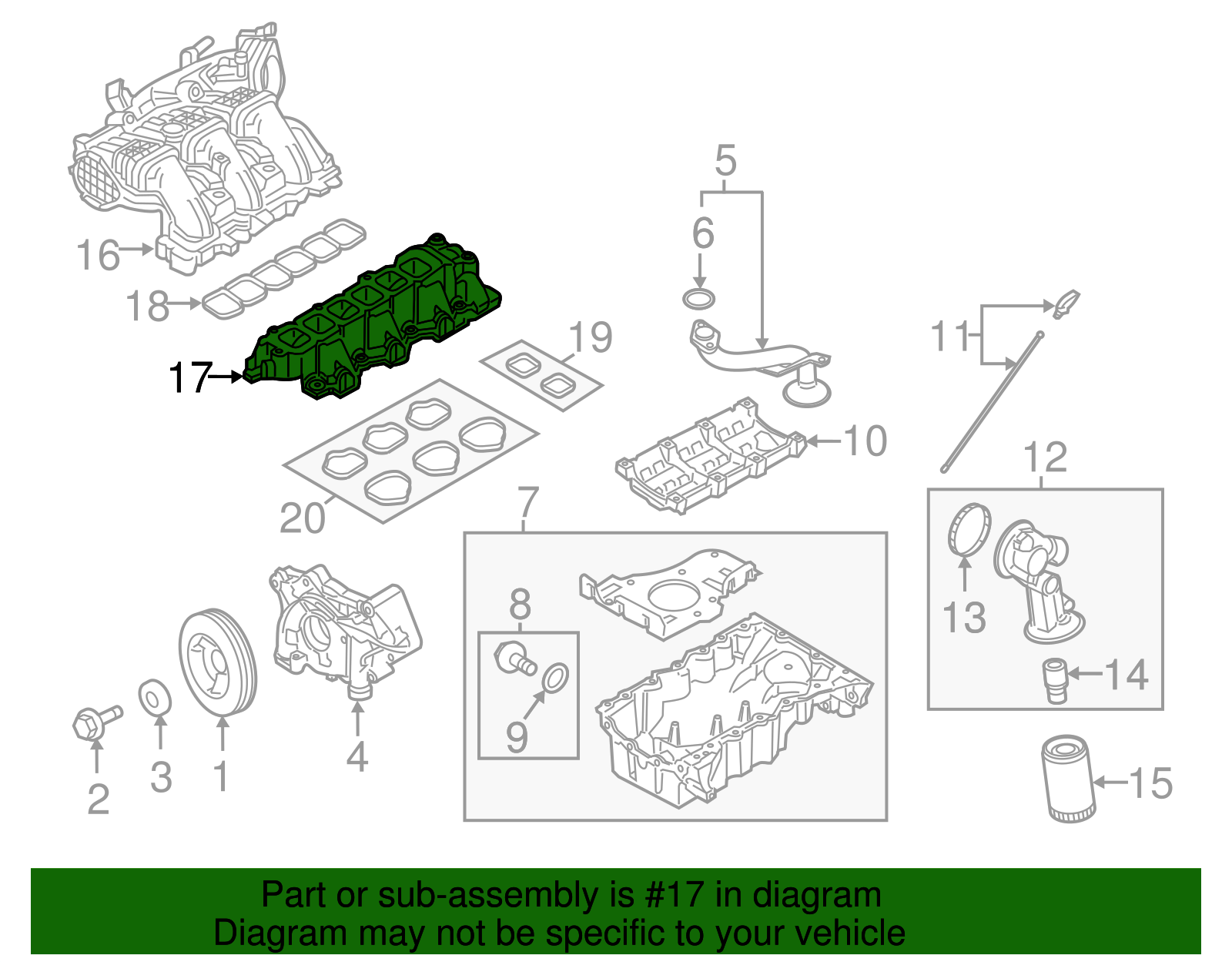 2011-2020 Ford Intake Manifold ct4z9424c | Retail Performance Auto Parts