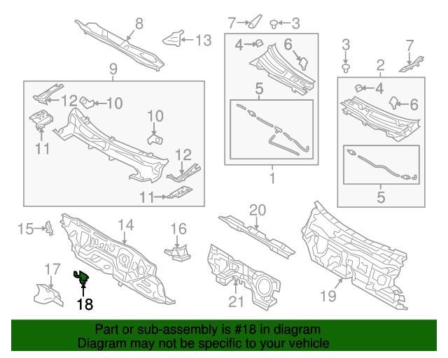 2014-2020 Mazda Side Panel Front Bracket GHP9-56-4D0 | TascaParts.com