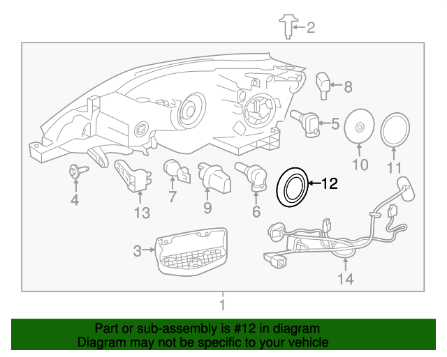 2016-2019 Nissan Sentra Lock Ring 26033-3YU0A | Team Nissan Inc.