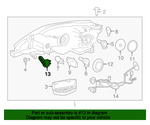 26092-3YU0A | Nissan Bracket Assy-Headlamp Lh - Genuine OEM ...