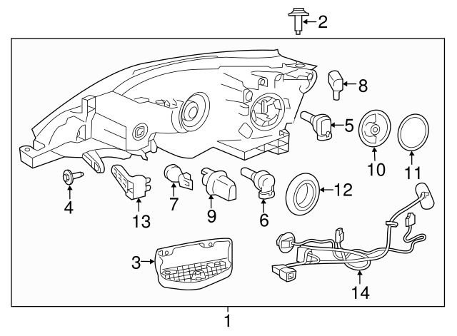 26092-3YU0A | Nissan Bracket Assy-Headlamp Lh - Genuine OEM ...