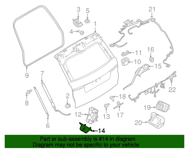 Genuine Latch Cover for 2017-2021 Land Rover | Land Rover Part ...