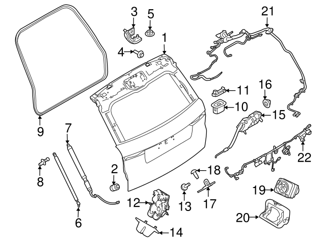 2017-2023 Land Rover Latch Cover LR083222 | JaguarParts.com