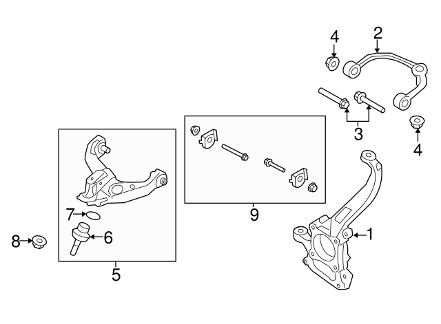2015-2020 Ford F-150 Knuckle - Passenger Side (RH) JL3Z-3K185-B ...