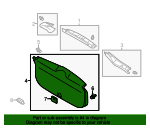 7224A350XA - Lower Gate Trim 2014-2022 Mitsubishi | Mitsubishi Direct Parts